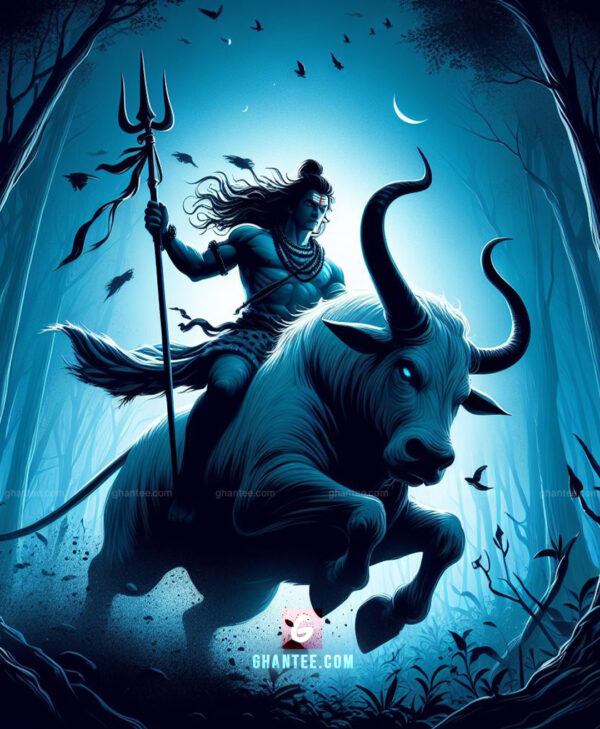 har har mahadev hd night image - House of Ghantee