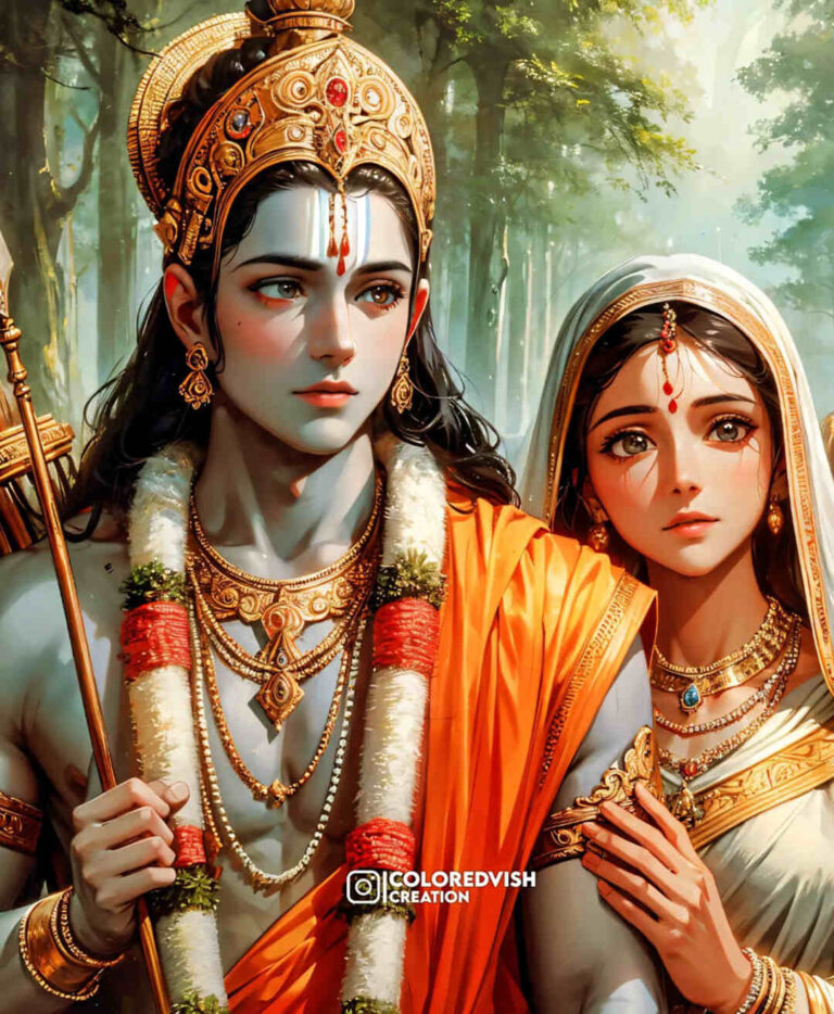 lord Ram and sita mata image - House of Ghantee
