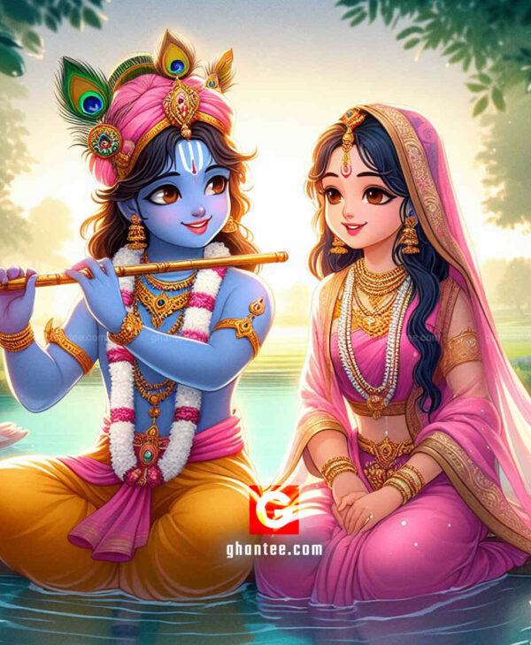 cute radha krishna 2024 - House of Ghantee