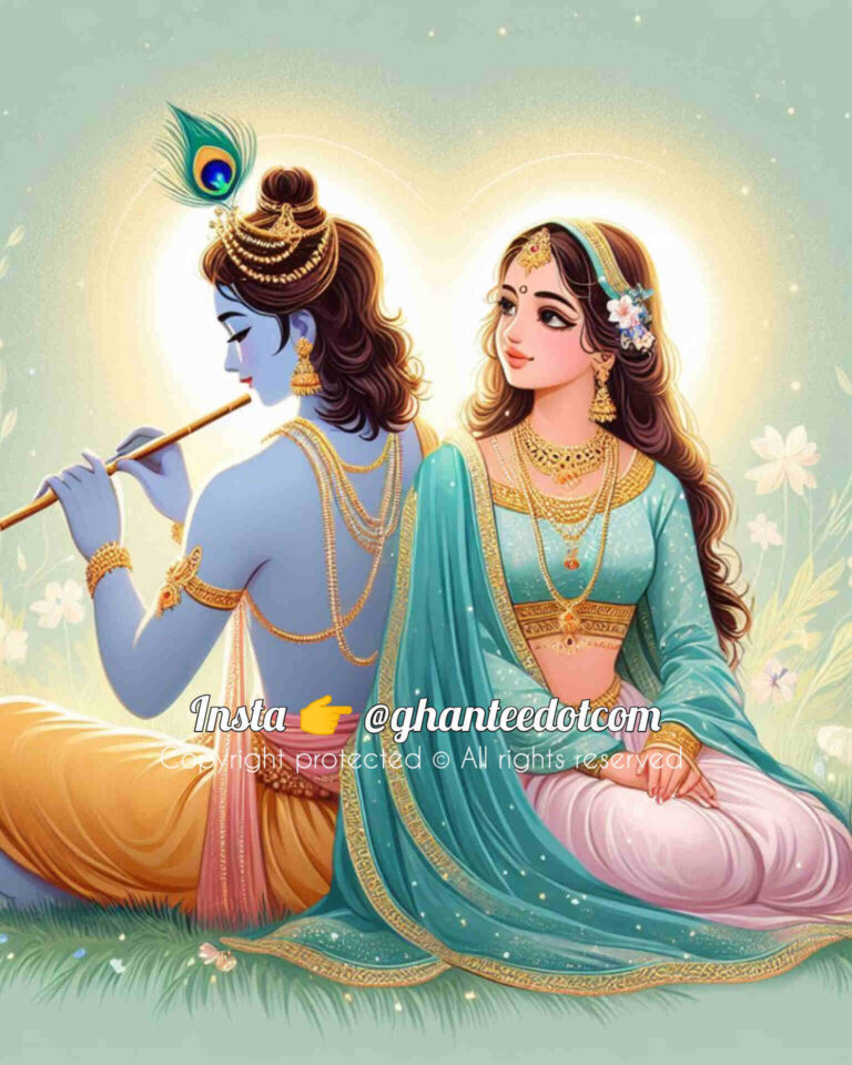 radha krishna cute 2d image - House of Ghantee