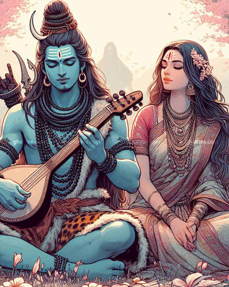 shiv shakti 2024 ai art - House of Ghantee