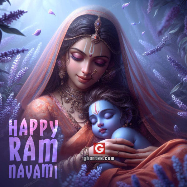 Happy Ram Navami wishes image - House of Ghantee