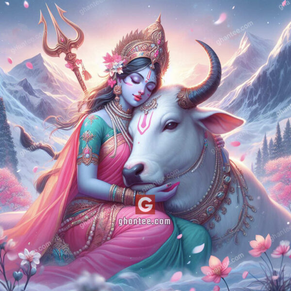 mata shailputri day 1 navratri - House of Ghantee