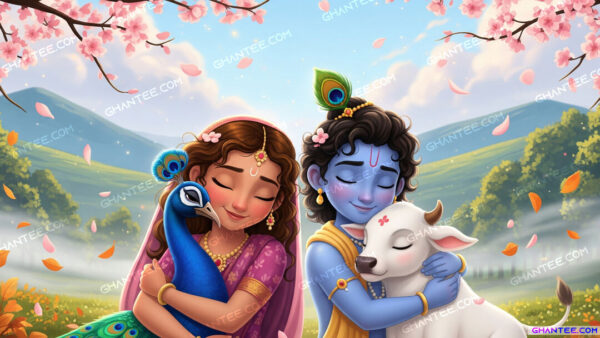 cute radha krishna wallpaper HD 4k for laptop-desktop - Ghantee